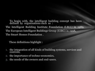 Smart buildings | PPTX