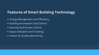 Smart Building Technology | PDF