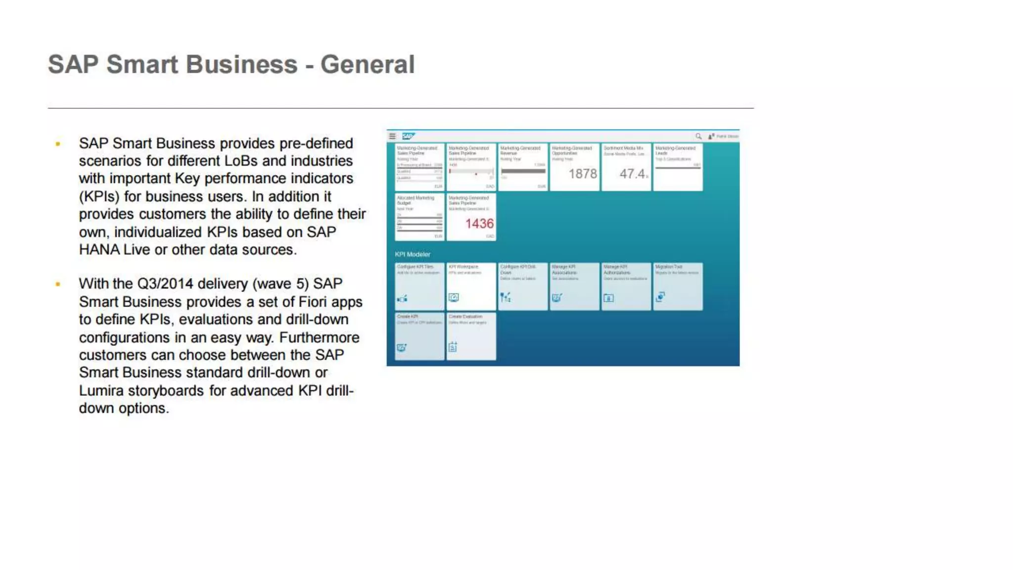 SAP Smart Business Cockpit for Suite on HANA (SoH) | PPTX