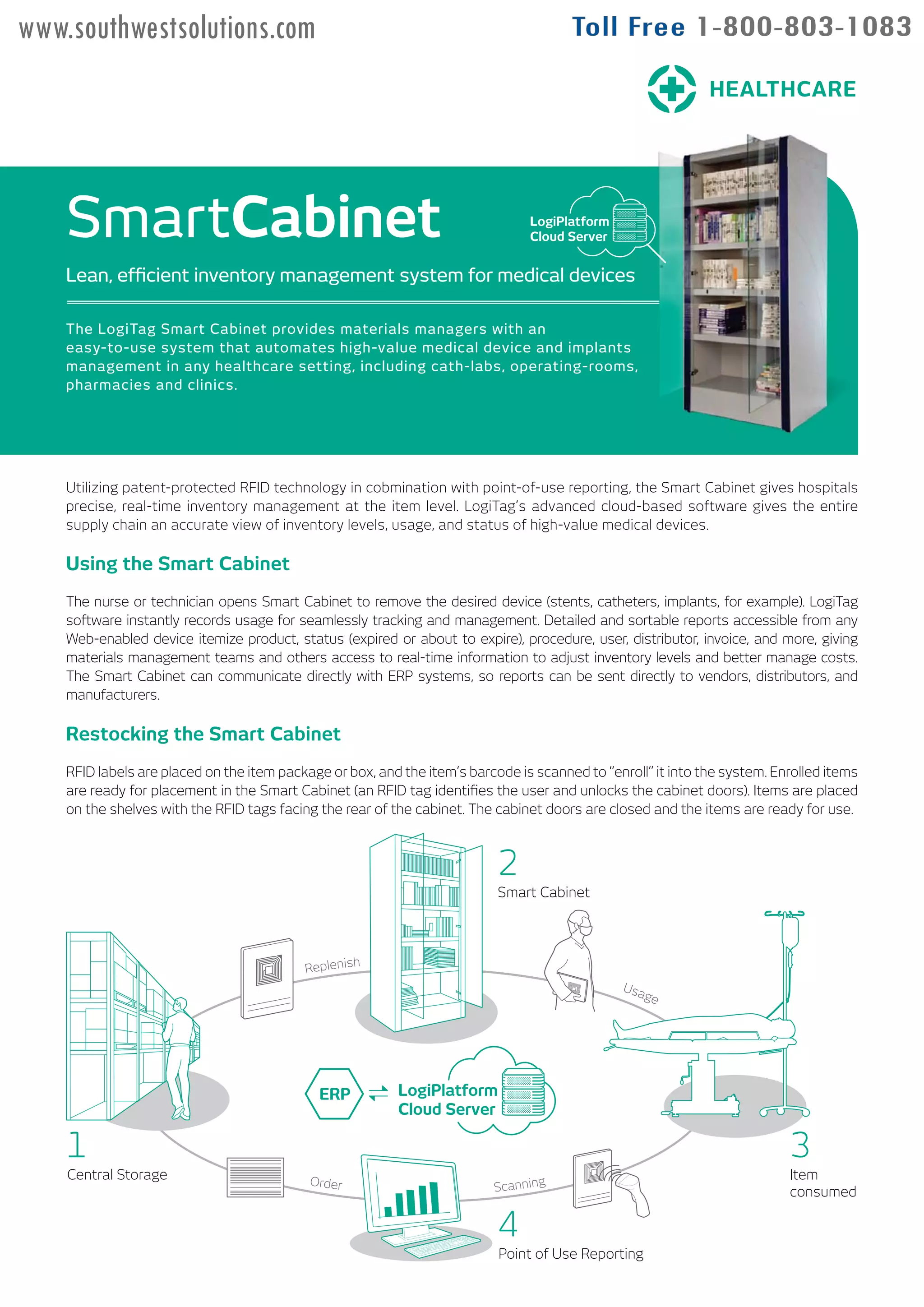 SmartCabinet RFID Medical Device Storage Cabinet | PDF