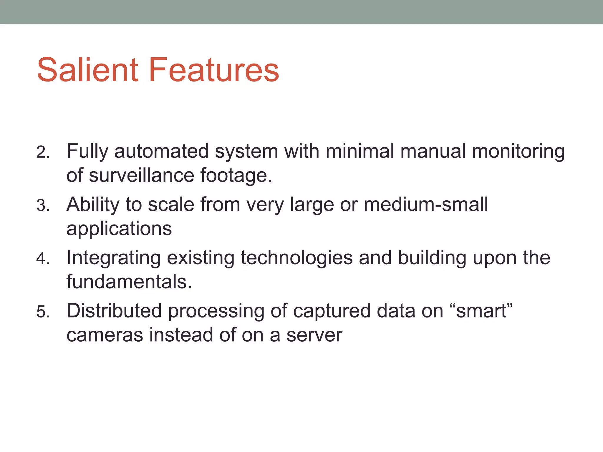 Smart camera monitoring system | PPT