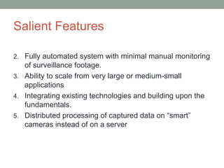 Smart camera monitoring system | PPT