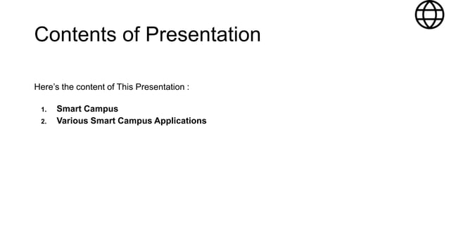 Smart Campus Applications | PPT