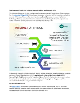 Smart Campuses in UAE - Revolutionizing Education through IoT.pdf