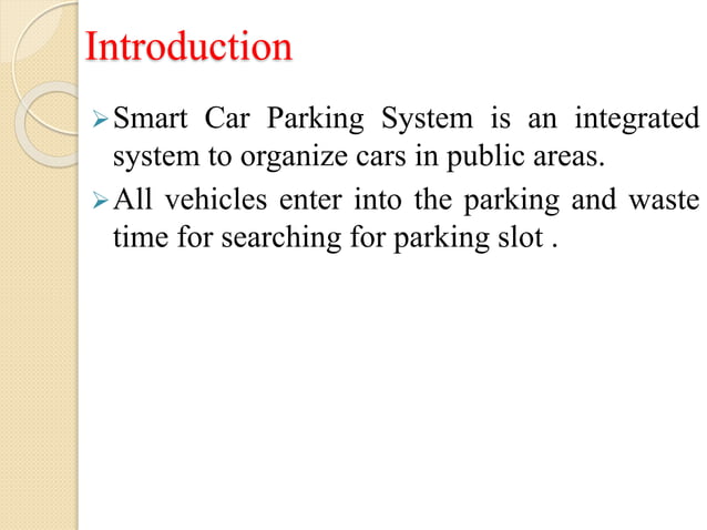 SMART CAR-PARKING SYSTEM USING IOT | PPTX