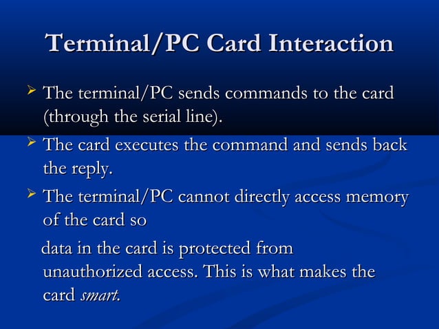 Smart card | PPT | Credit Cards | Personal Debt
