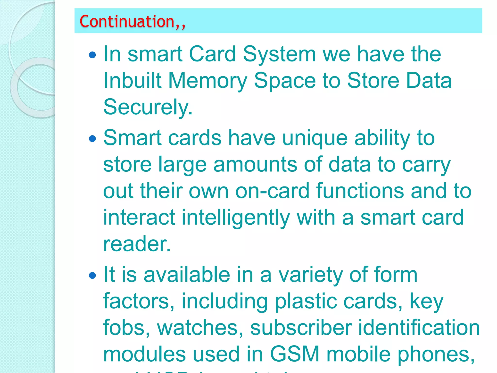 Smart Card Technology Ppt