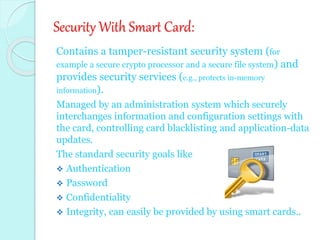Smart card Technology | PPT