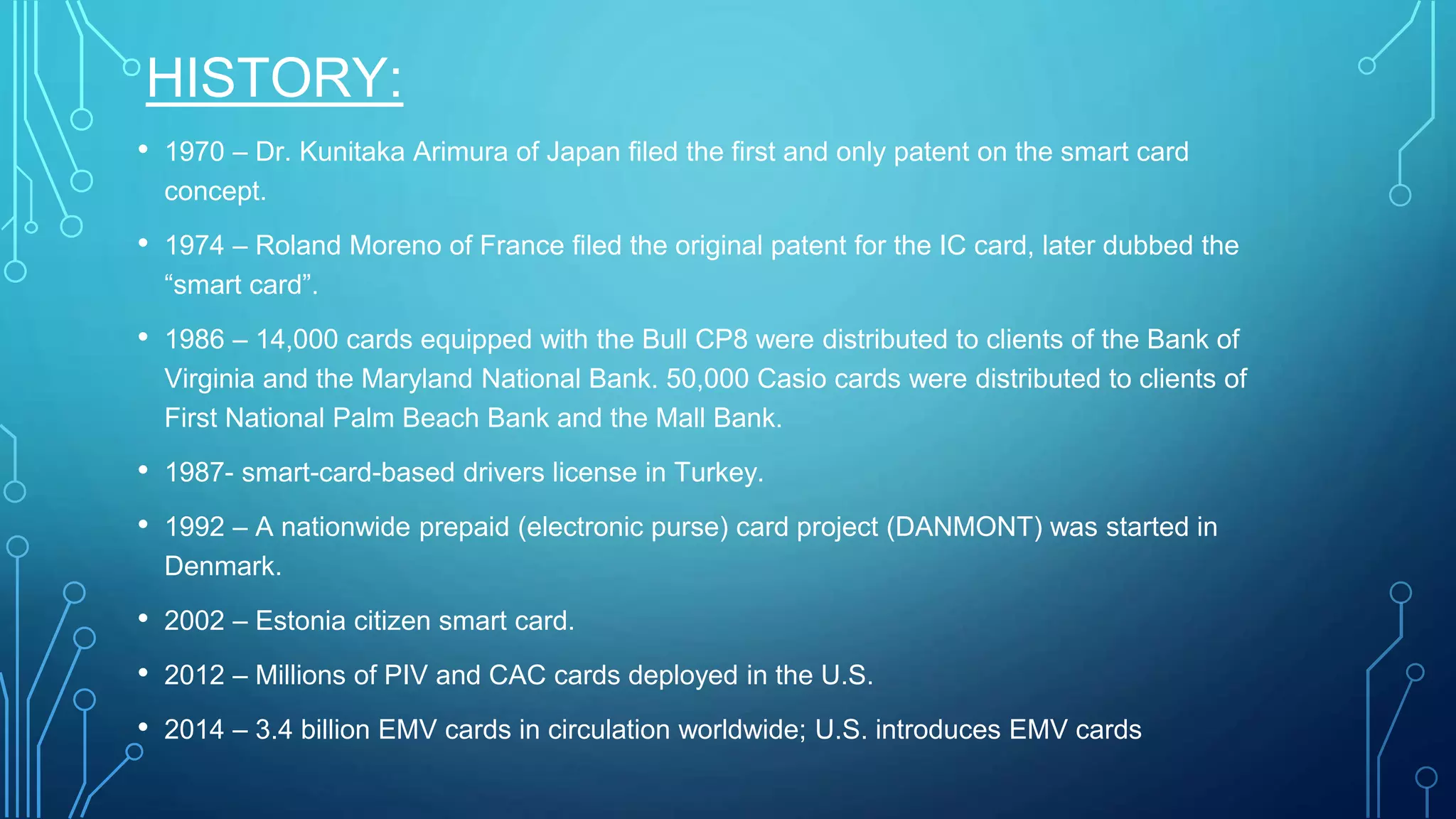 Smart card technology | PPTX