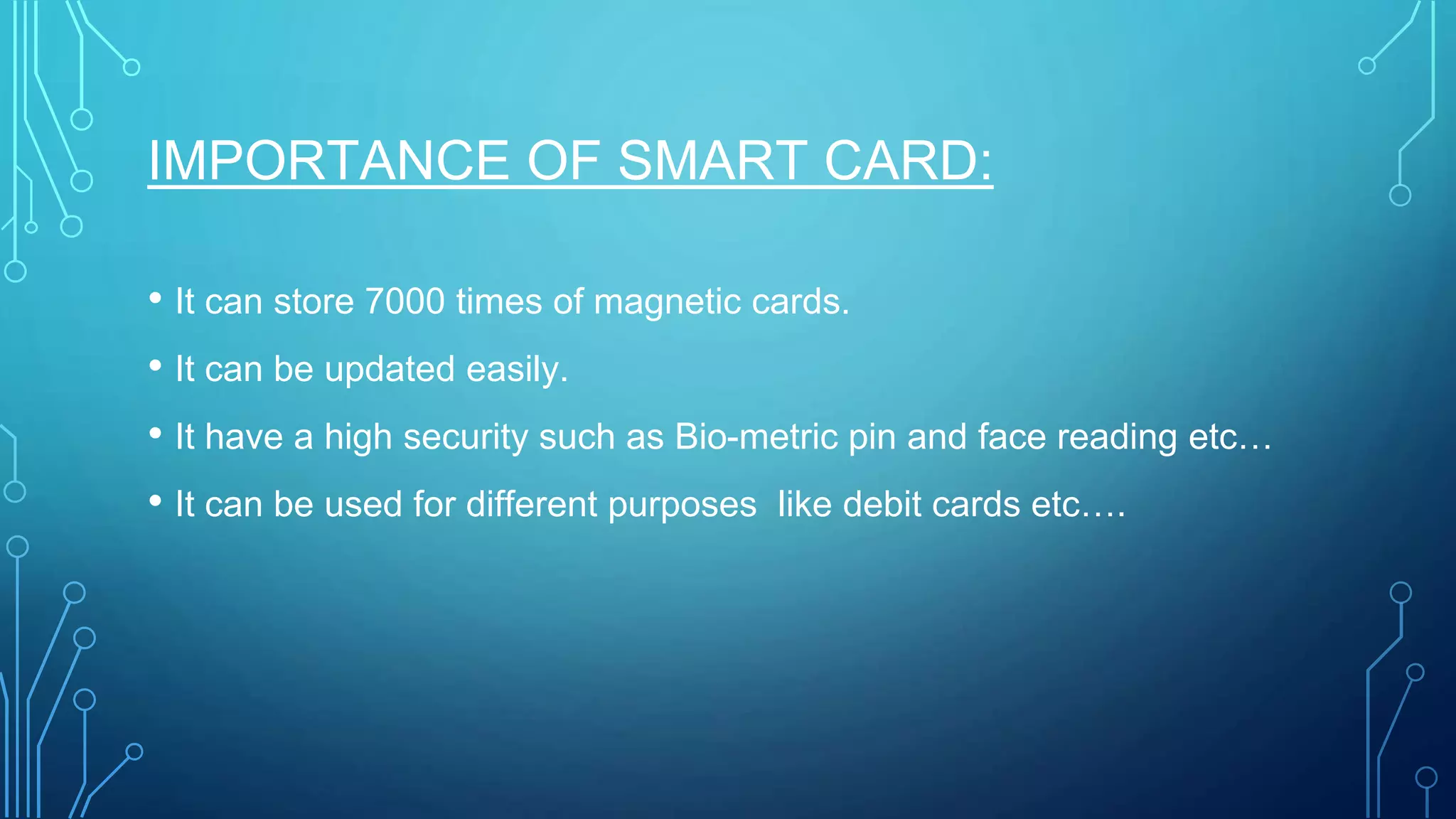 Smart card technology | PPTX