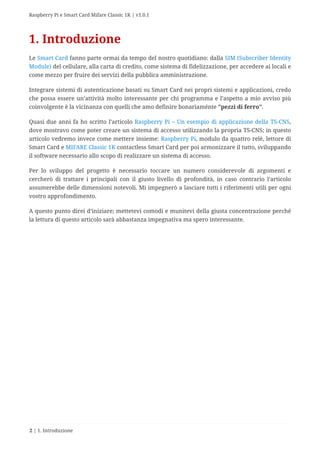 Raspberry Pi e Smart Card Mifare Classic 1K - Guida pratica per ...