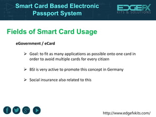 Smart card based electronic passport system | PPTX