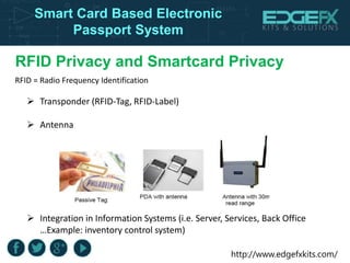 Smart card based electronic passport system | PPTX