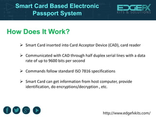 Smart card based electronic passport system | PPT