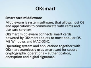 Smart Card and Strong Cryptography for instant security | PPTX