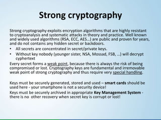 Smart Card and Strong Cryptography for instant security | PPTX