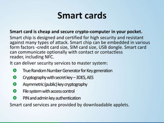 Smart Card and Strong Cryptography for instant security | PPTX