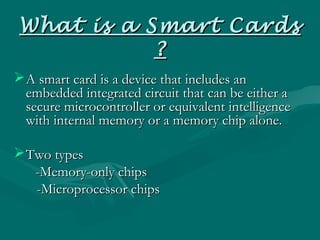 Smart cards | PPT