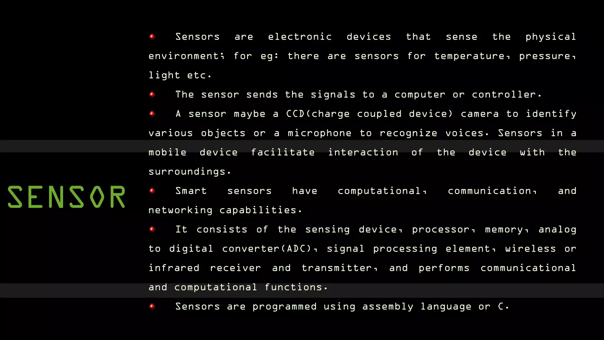 Smart cards and sensors | PPTX