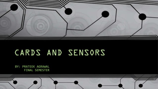 Smart cards and sensors | PPT