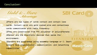 Smart cards and sensors | PPTX