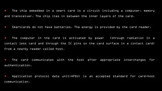 Smart cards and sensors | PPTX