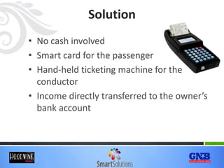 Smart card system for buses | PPTX