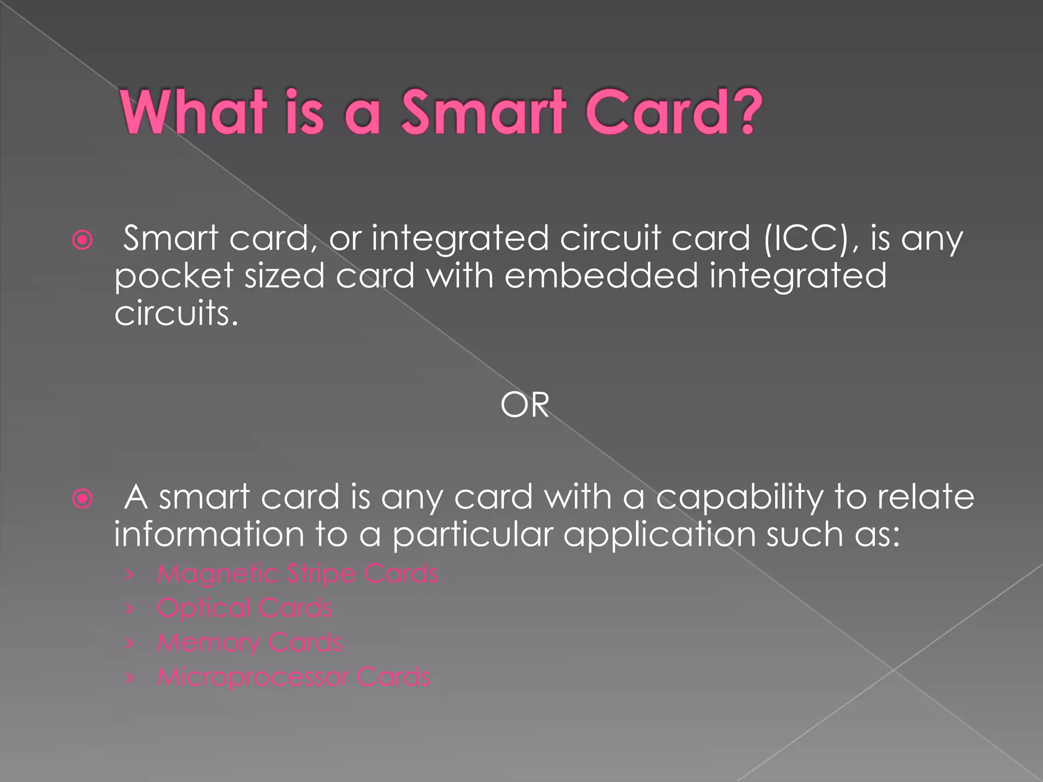 Smart card technologya | PPTX