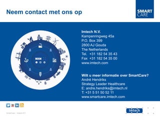 Smart care imtech ict-big data in de zorg | PPT