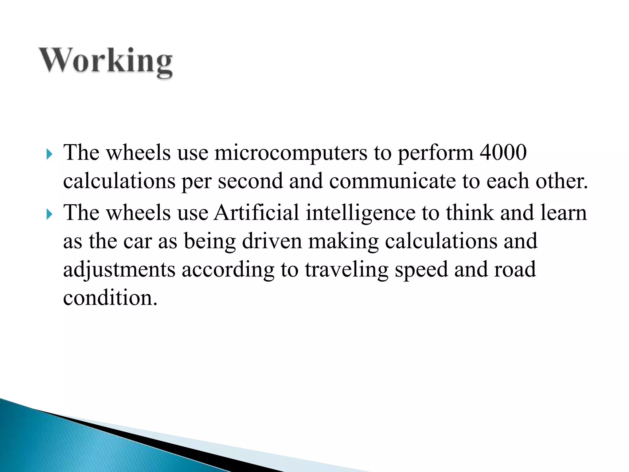 Smart car wheels | PPTX | Technology & Computing