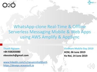 SmartChat WhatsApp-clone using AWS Amplify AppSync | PPT