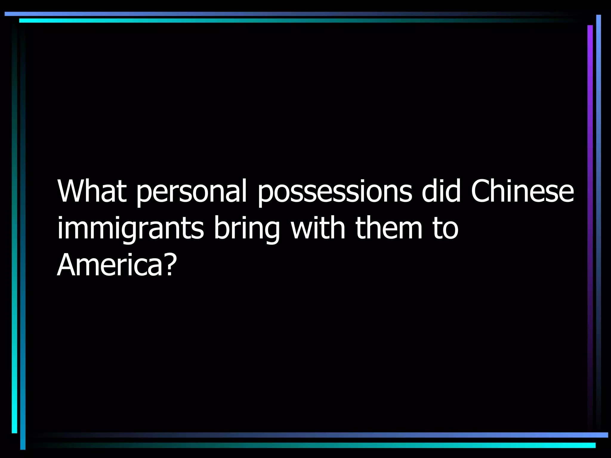 Smart Chinese Immigration PowerPoint | PPT