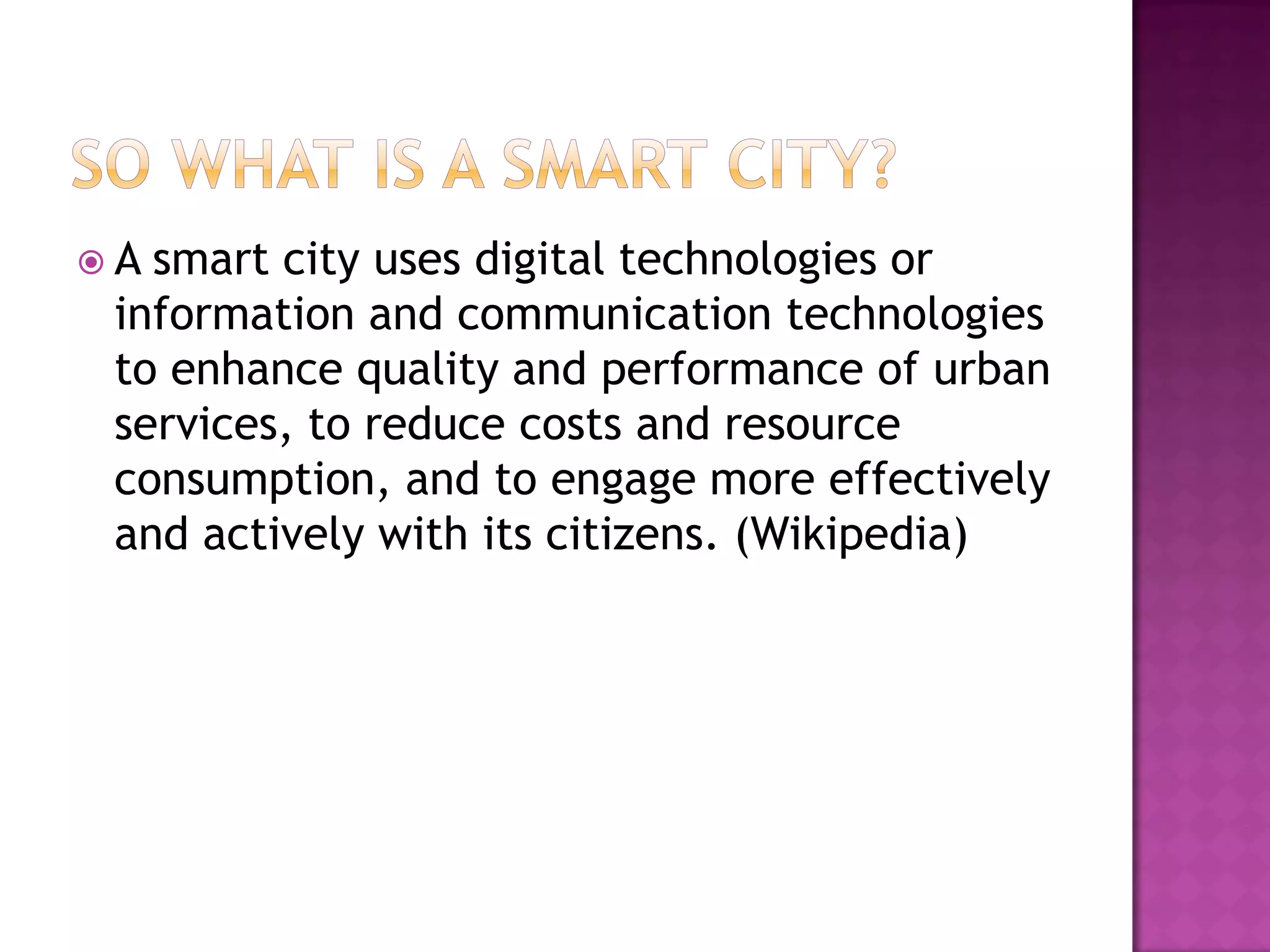 Smart cities | PPT