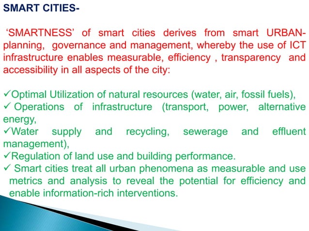 Smart cities itpi | PPT
