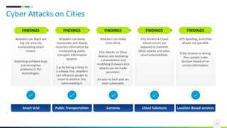 Smart cities - Open to cyber attacks | PPTX