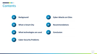Smart cities - Open to cyber attacks | PPTX