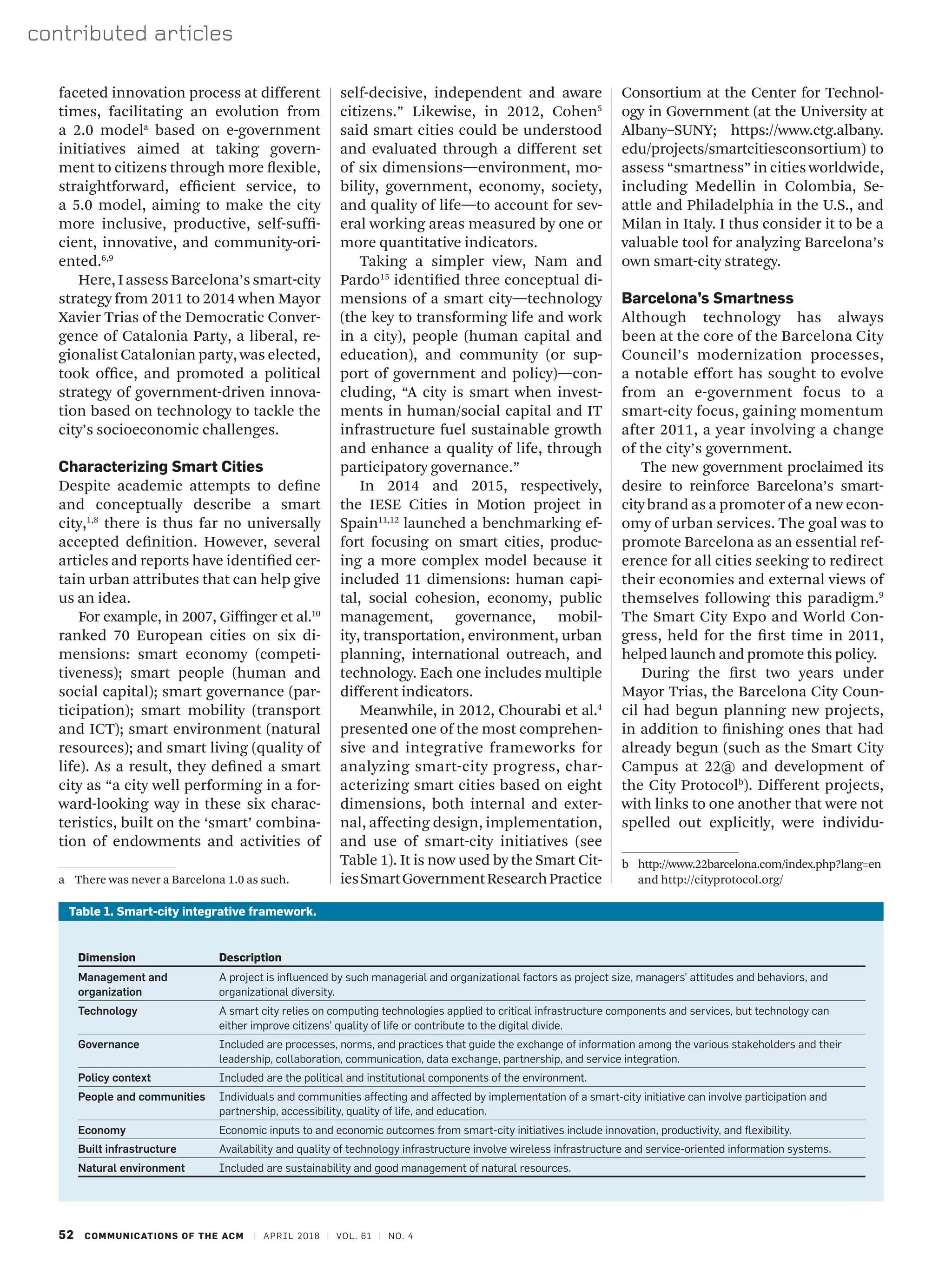 Smart cities a lesson from barcelona | PDF