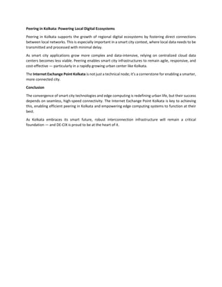 Smart Cities and Edge Computing: The Role of Internet Exchange Point in ...