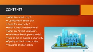 Smart cities and its features | PPTX