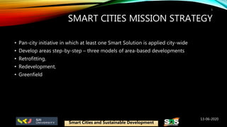 Smart cities and sustainable development | PPTX