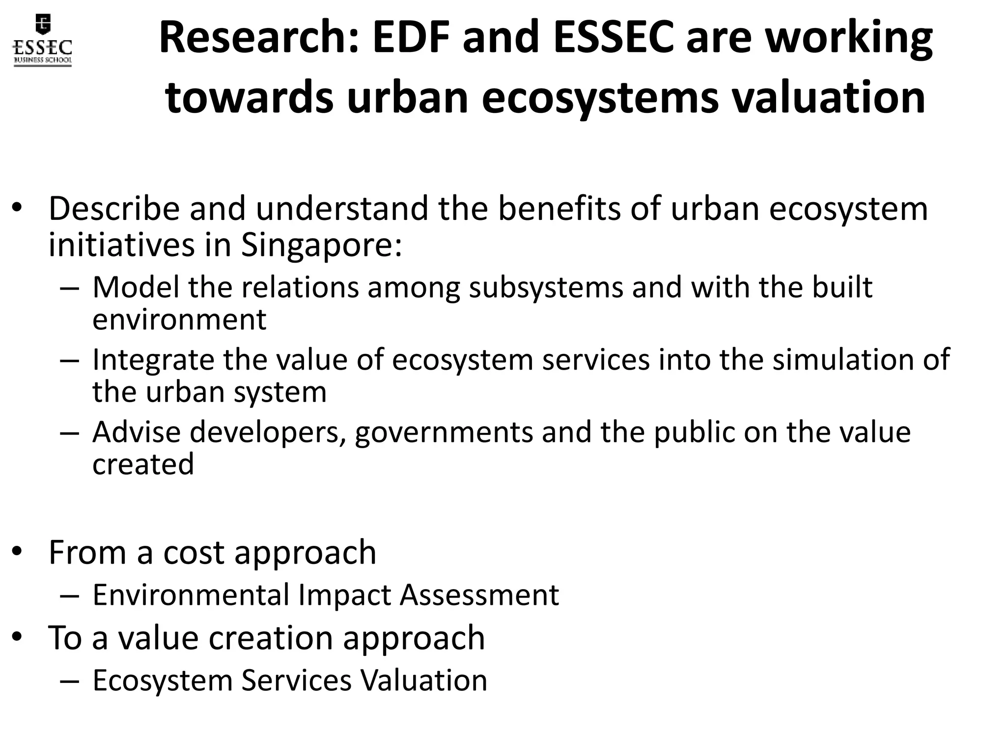 Smart Cities and the Value of Ecosystem Services | PPTX | Environmental ...