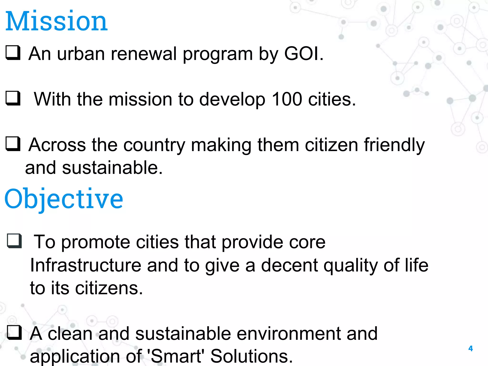 Smart Cities Mission | PPT | Free Download
