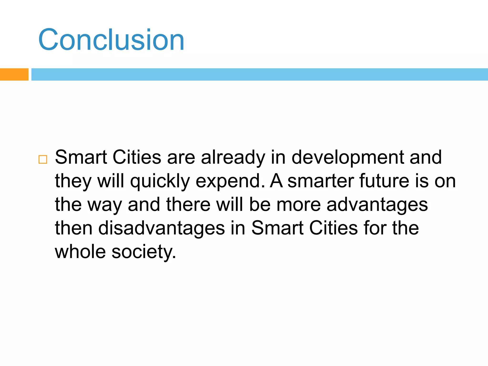Smart cities presentation | PPTX
