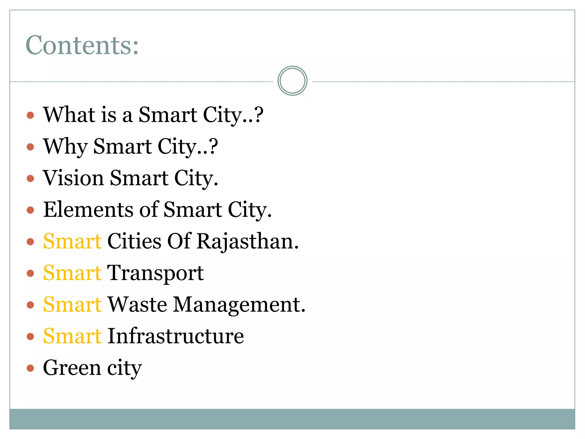 Smart city- In India-Beginning of a New Era | PPTX