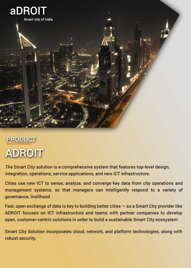 SmartCity Brochure | PDF | Internet | Computing