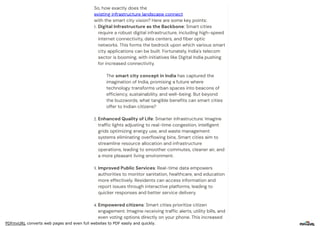 Smart City Concept In India | PDF
