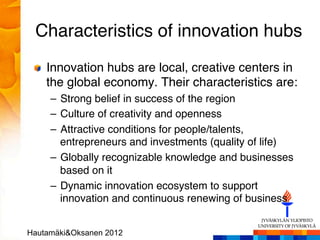 Smart cities as platforms for building innovation hubs | PDF
