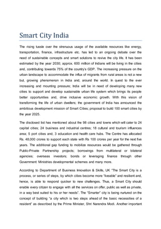 Smart City India | DOCX