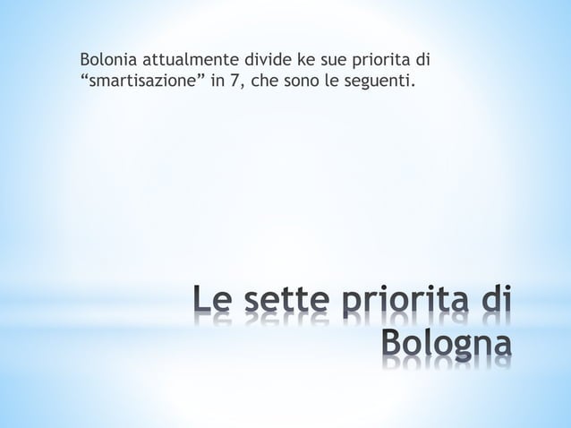 Smart city lorenzo bologna | PPTX