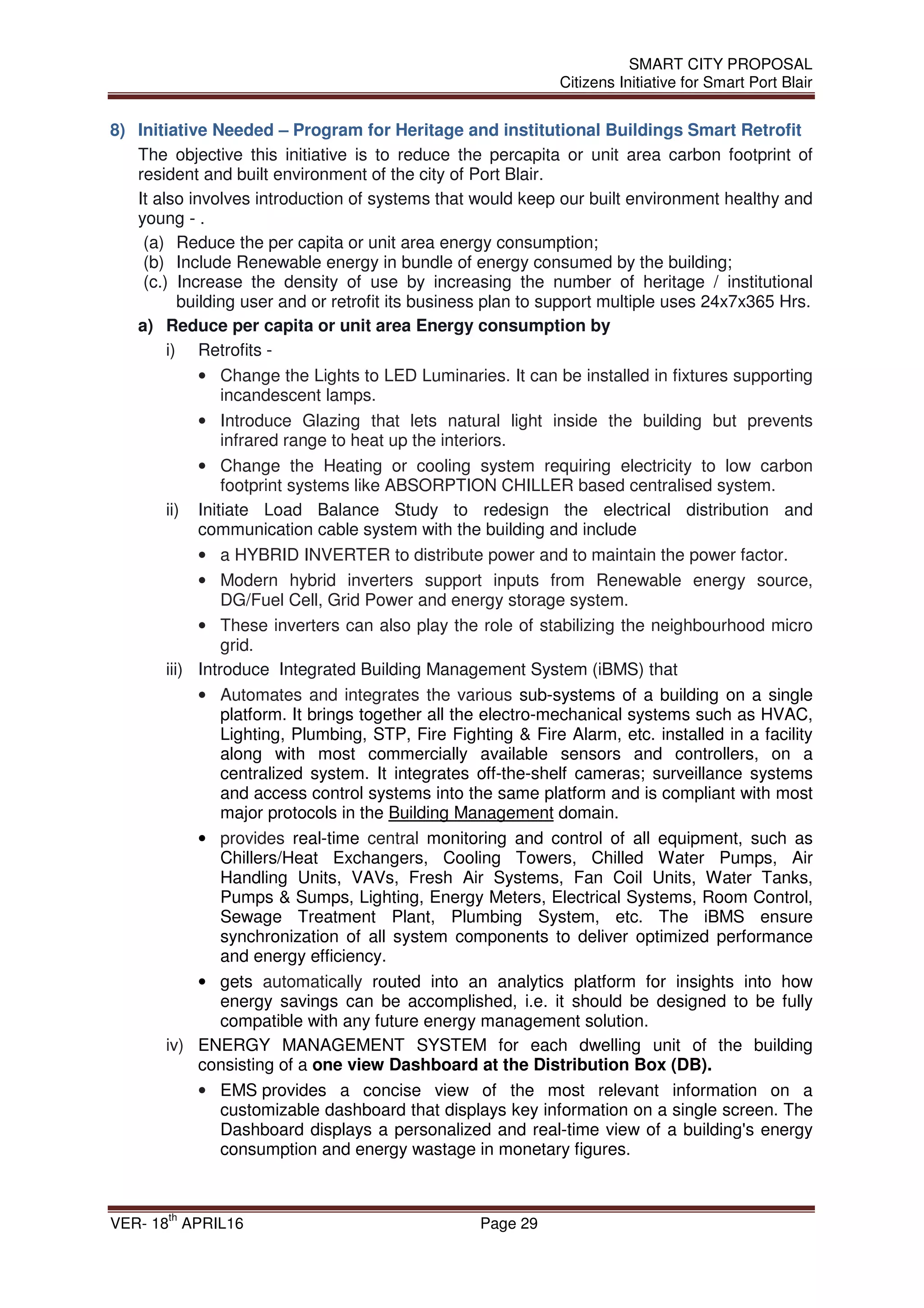 Smart city proposal citizens initiative for smart portblair - final lite ver | PDF